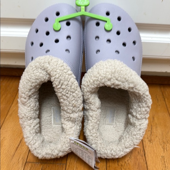 CROCS | Shoes | Crocs Lavender And Cream Fuzzy Lined Clogs | Poshmark